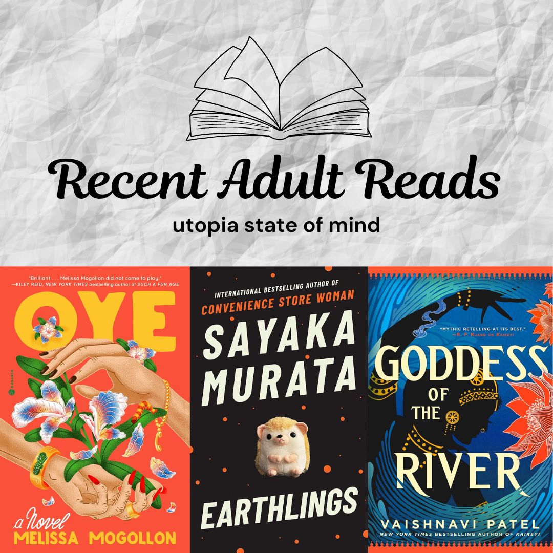 Recent Adult Reads - Utopia State of Mind